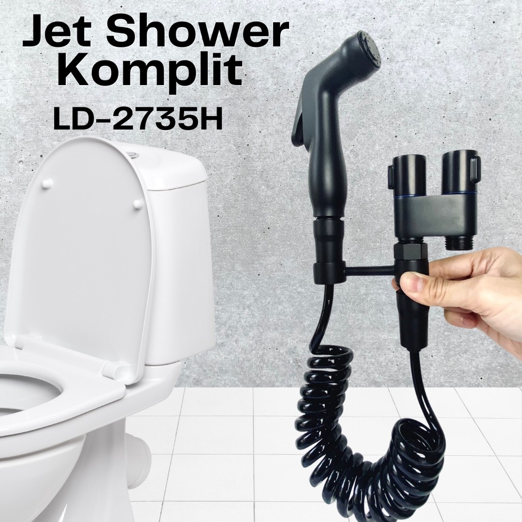 Jual Jet Shower Kloset Toilet Closet Cebok WC Semprotan Duduk Kamar Mandi LD-2735H | Shopee ...