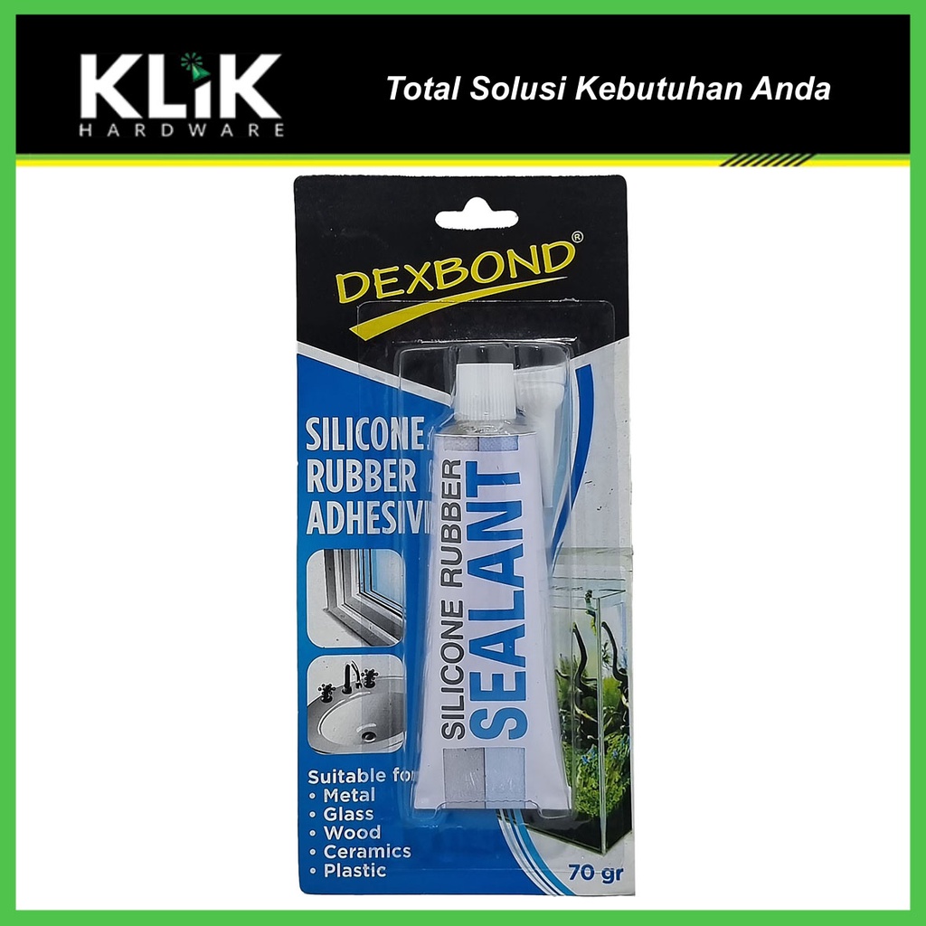 Jual DEXBOND Lem Silicone Sealant 70 gram Lem Kaca Aquarium Silikon ...