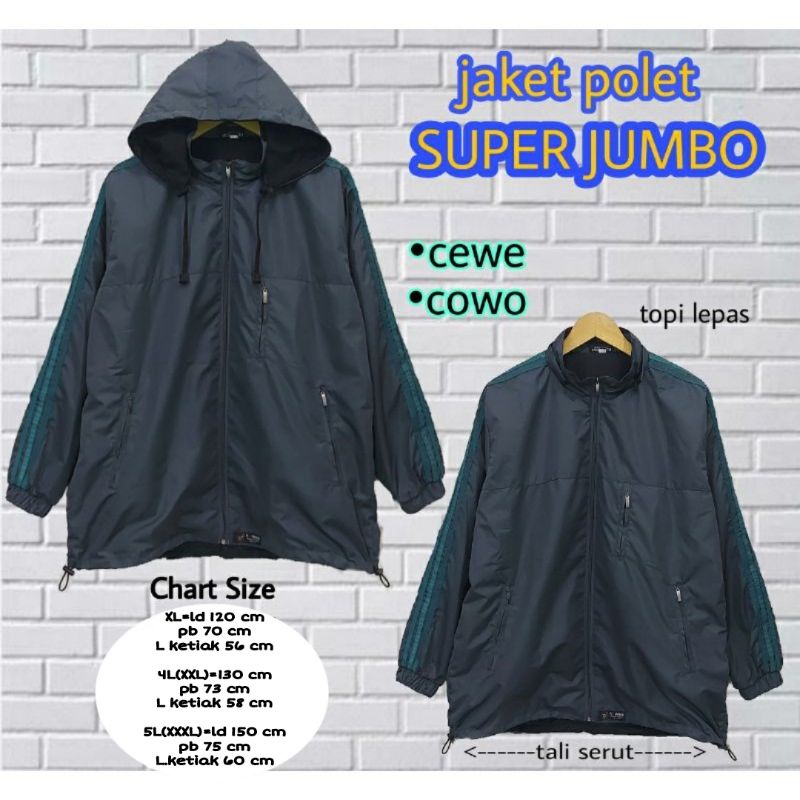 Jual Jaket polet serut @didas/SUPER JUMBO/cewe/cowo/jaket olahraga/ld ...