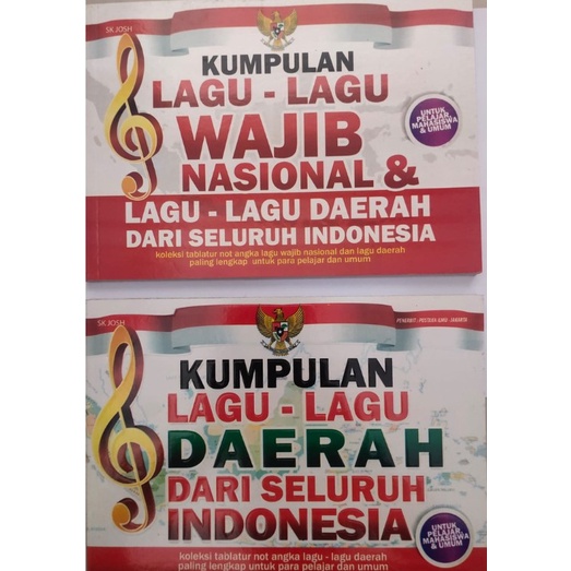 Jual Kumpulan lagu Wajib Nasional dan lagu Daerah Indonesia | Shopee ...
