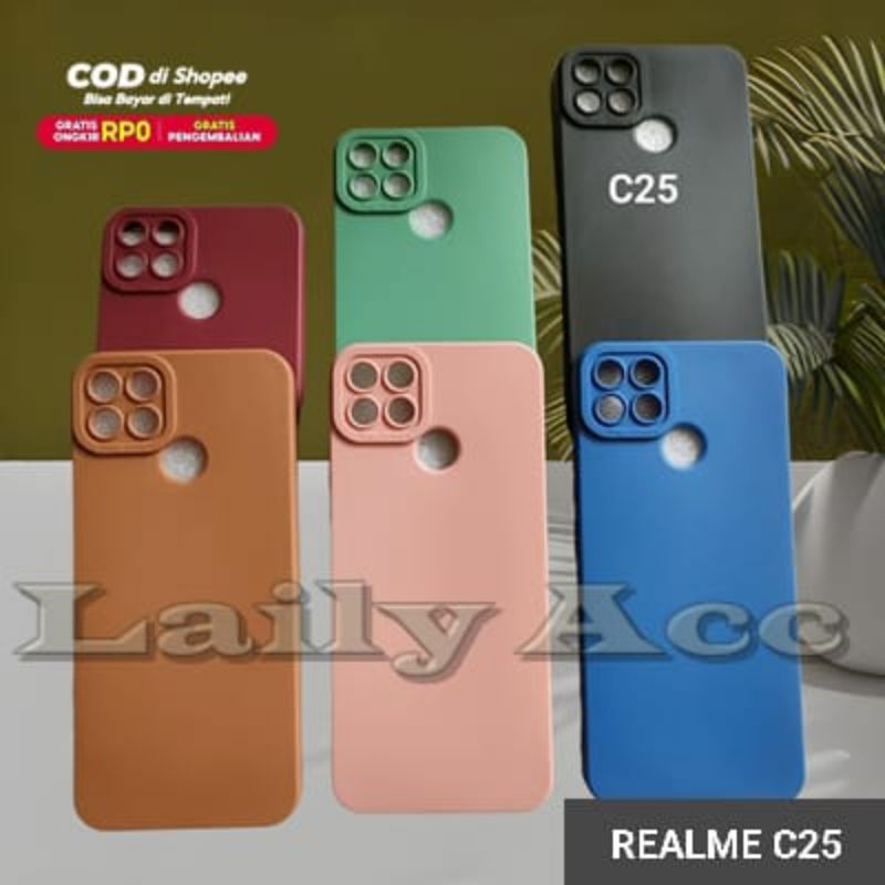 Jual Case pro Camera Realme c25/C25S Case Macaron | Shopee Indonesia