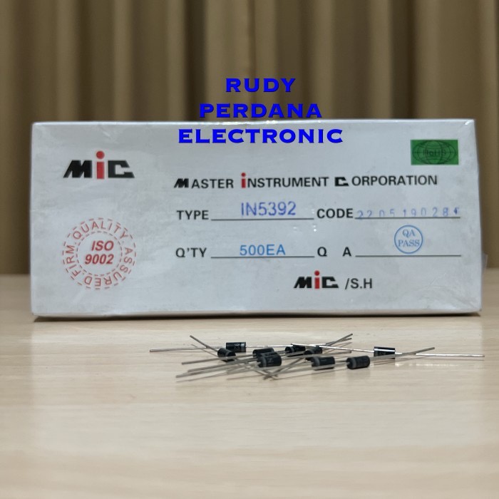 Jual DIODA DIODE RECTIFIER 1N5392 1N 5392 IN5392 IN 5392 1.5A 100V ...