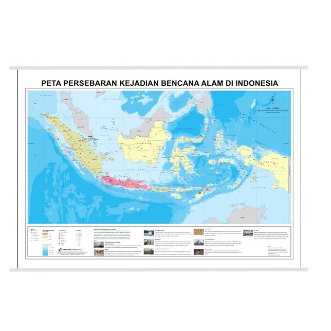 Jual Peta persebaran kejadian bencana alam di indonesia | Shopee Indonesia