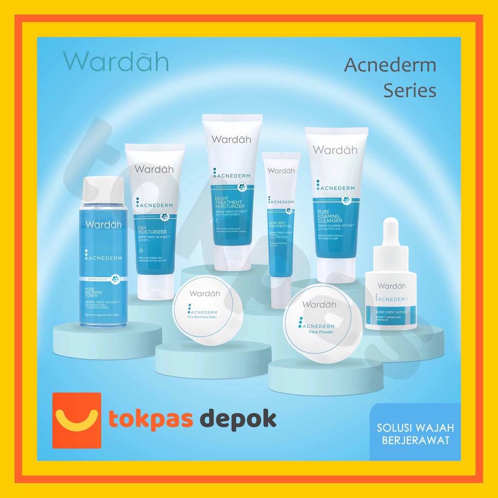 Jual Wardah Acnederm Series Day / Night Moisturizer / Serum / Pore ...
