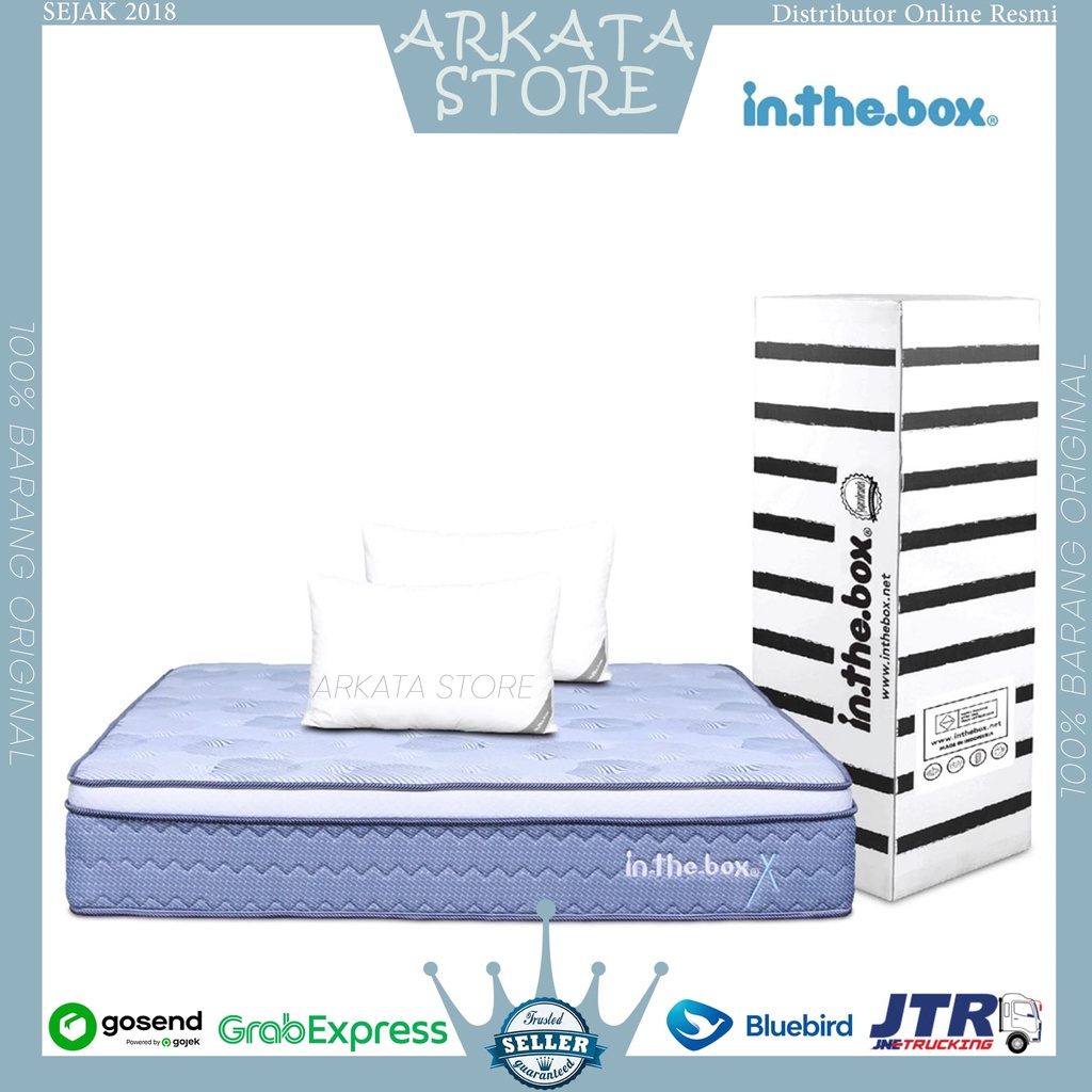 Jual INTHEBOX X (Plush Top) Kasur Spring Bed - FREE Bantal | Ukuran Kasur 90x200 | Shopee Indonesia