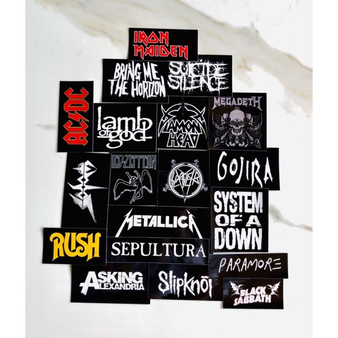 Jual Sticker Pack Band Metal (Slipknot, Lamb of God, SOAD, Suicide ...