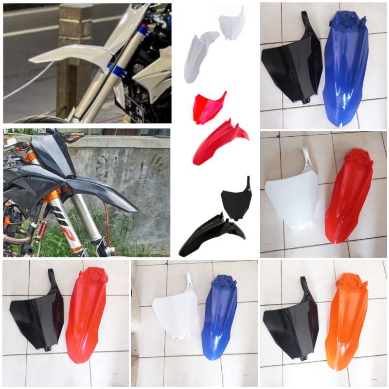 Jual spakbor depan crf 110 papan crf new supermoto klx crf wr dtracker | Shopee Indonesia