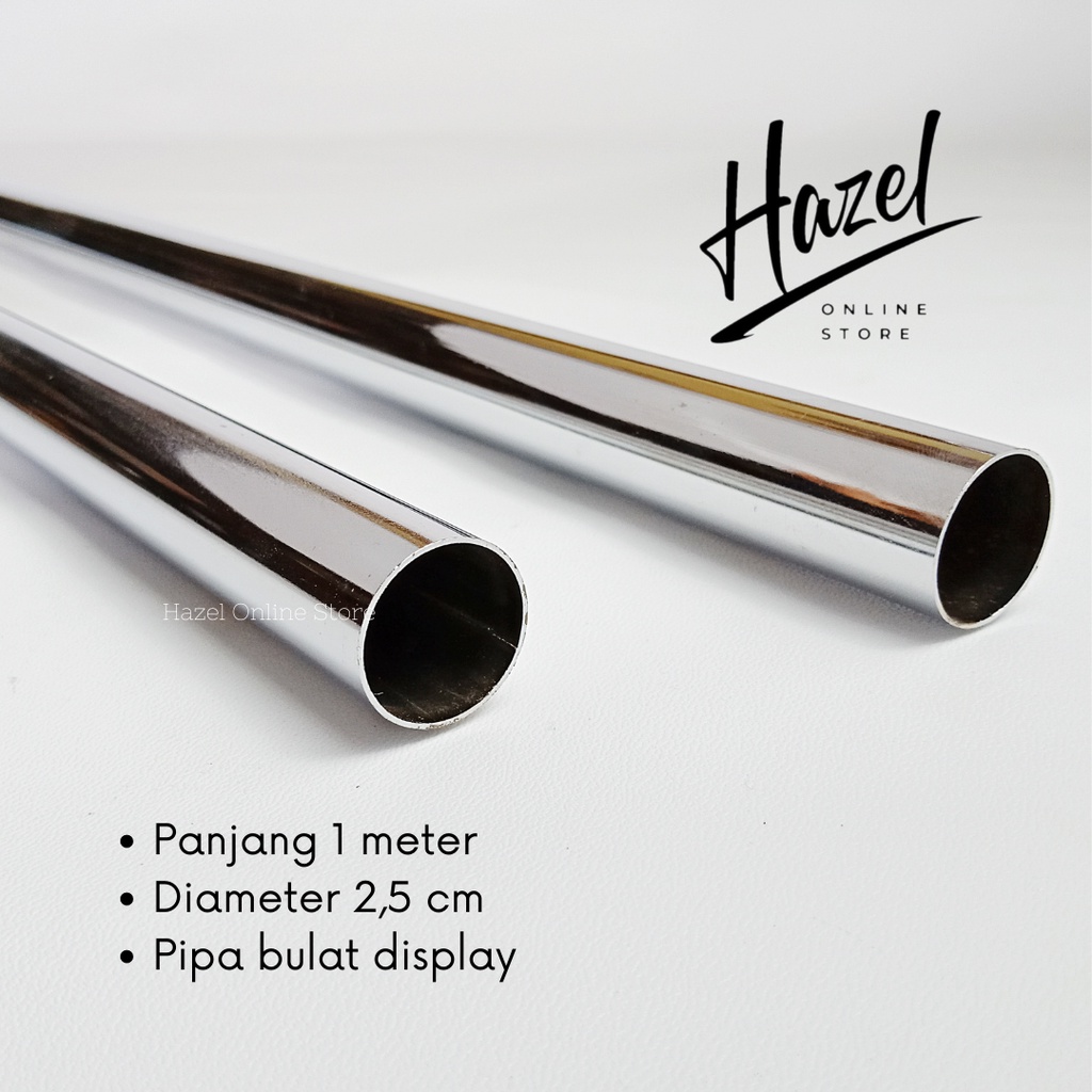 Jual Pipa Bulat 1 Meter Diameter 2,5 Cm Perlengkapan Display Toko Hazel ...