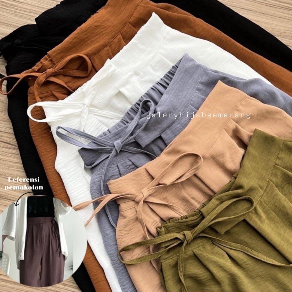 Jual PREMIUM AIRFLOW CRINCLE / Cancer Pant CRINCLE / Oliver Bow / Atika ...