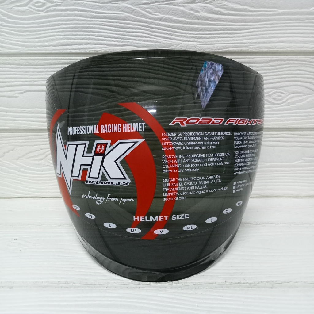 Jual Kaca Visor Dark Smoke HELM NHK R6 ORIGINAL | Shopee Indonesia