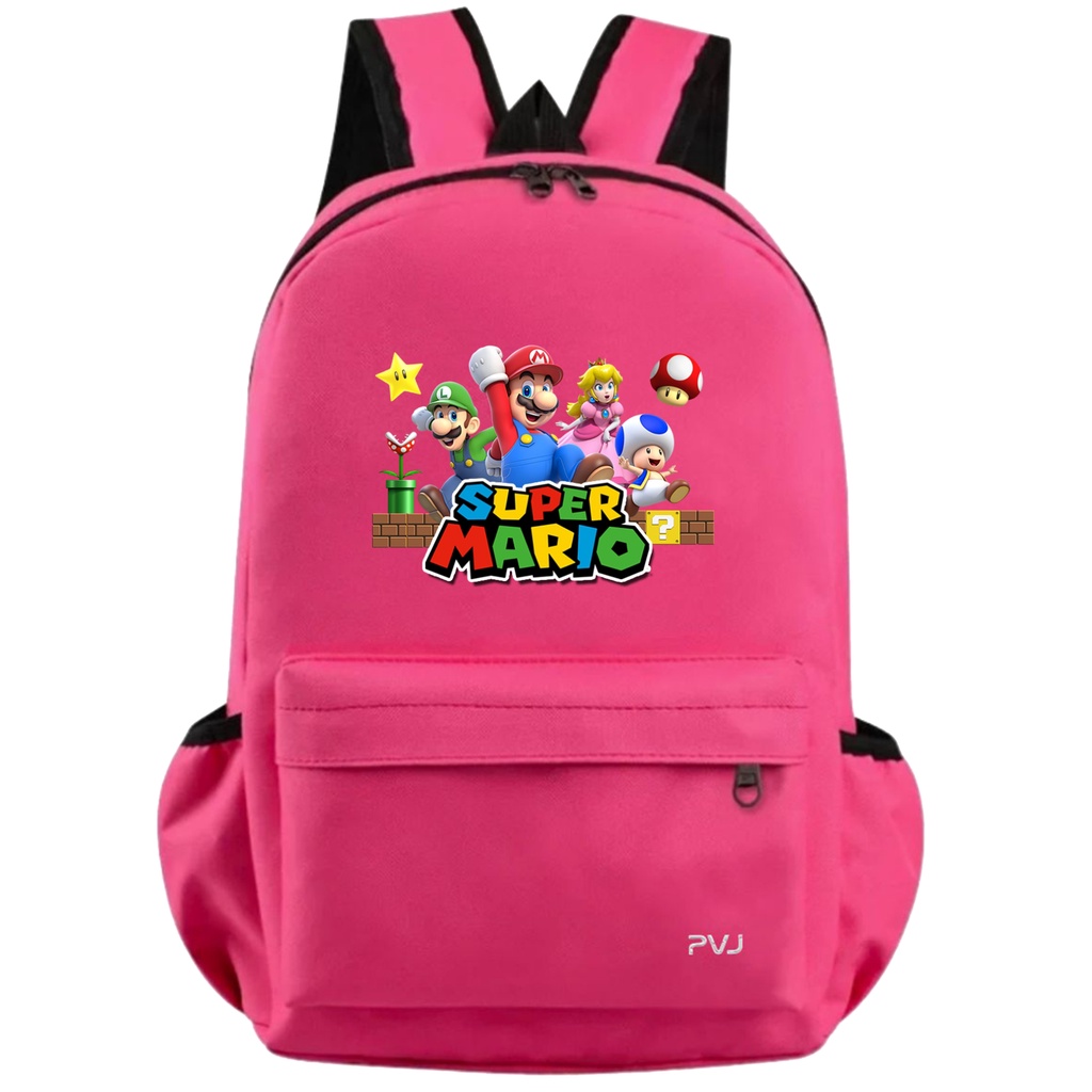 Jual PVJ - Tas Mario Bros Ransel Anak Sekolah Game Super mario Luigi ...