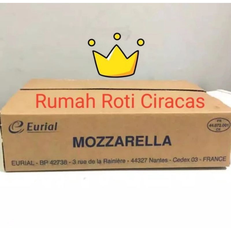 Jual MOZZARELLA EURIAL 2.5KG KEJU MOZZA 2,5KG FRANCE BLOK KOTAK MULUR ...