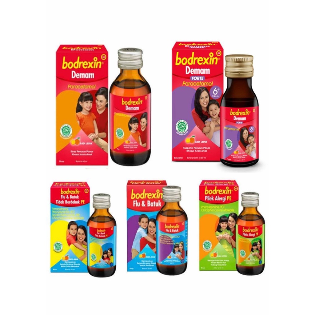 Jual BODREXIN DEMAM/PILEK/FLU BATUK SIRUP | Shopee Indonesia