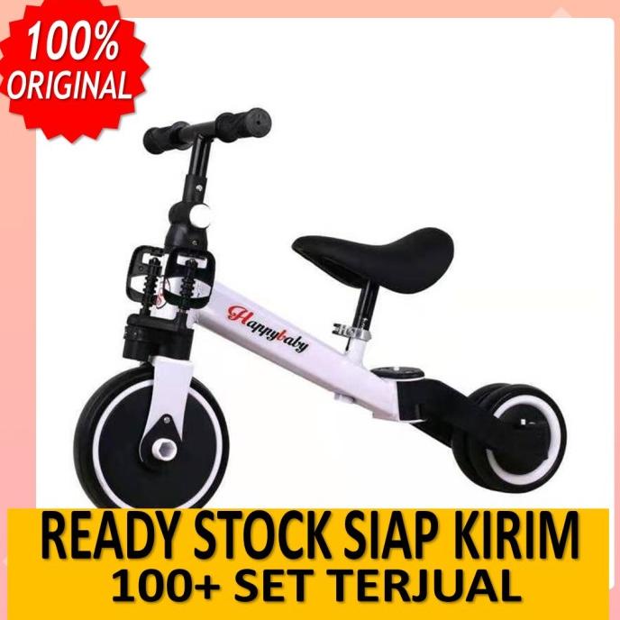 Jual Mainan Anak Sepeda Roda 3 - Sepeda Keseimbangan Roda 3 Happy Baby ...