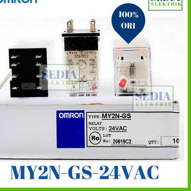 Jual Relay Omron MY2N-GS-24VAC MY2N GS 24VAC | Shopee Indonesia