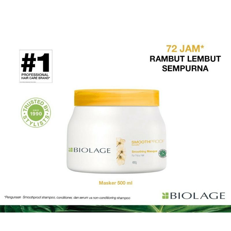 Jual BIOLAGE Smoothproof Mask 490ml - Masker Rambut Megar | Shopee ...