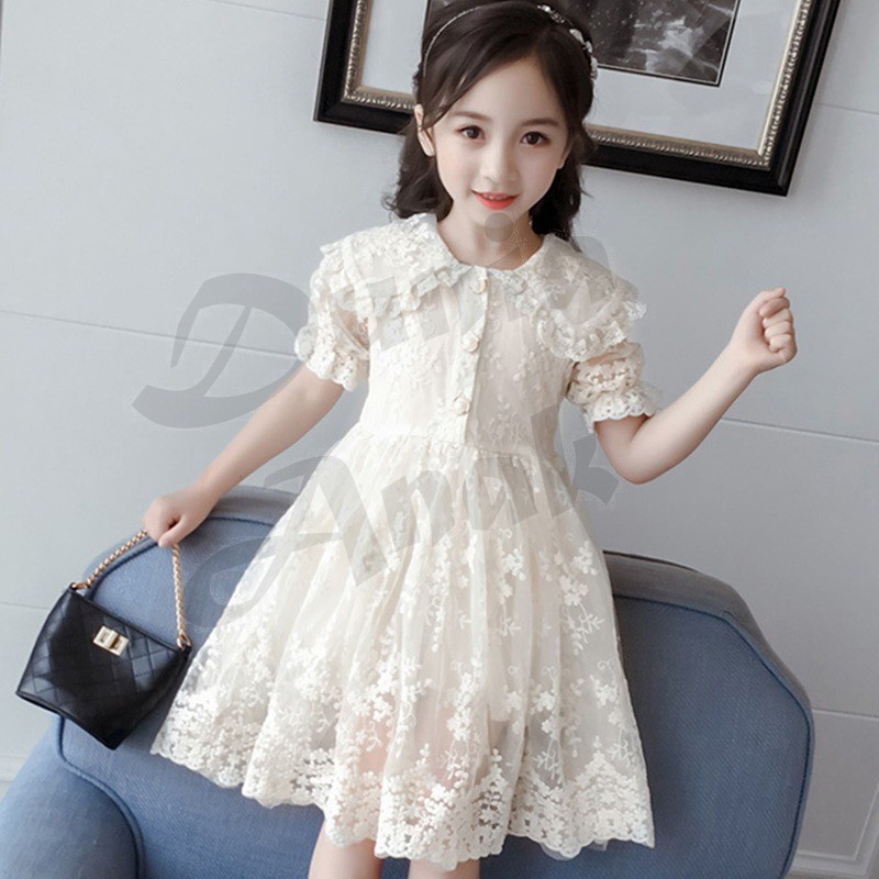 Jual DRESS PUTIH ANAK PEREMPUAN / GAUN PRINCESS ANAK PEREMPUAN / DRESS ...