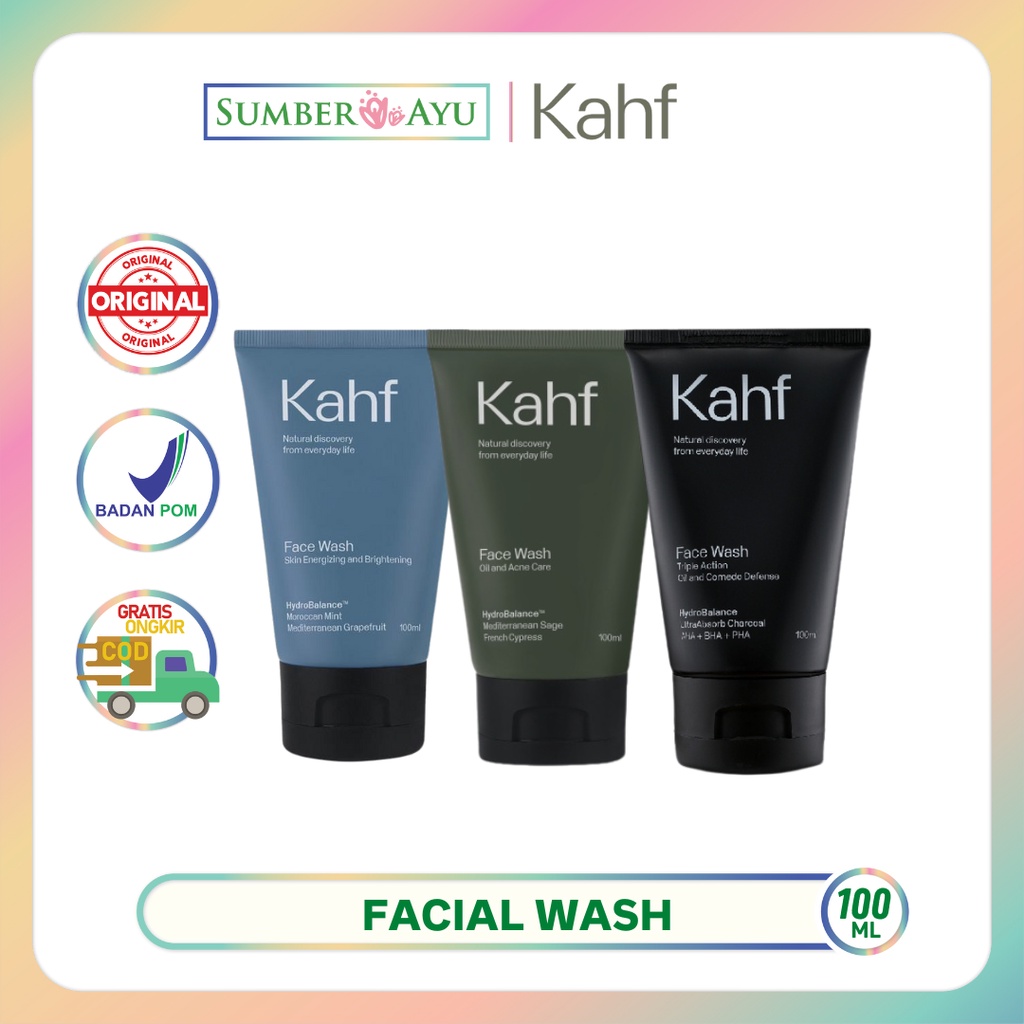Jual Kahf Natural Discovery From Everyday Life Face Wash | Shopee Indonesia