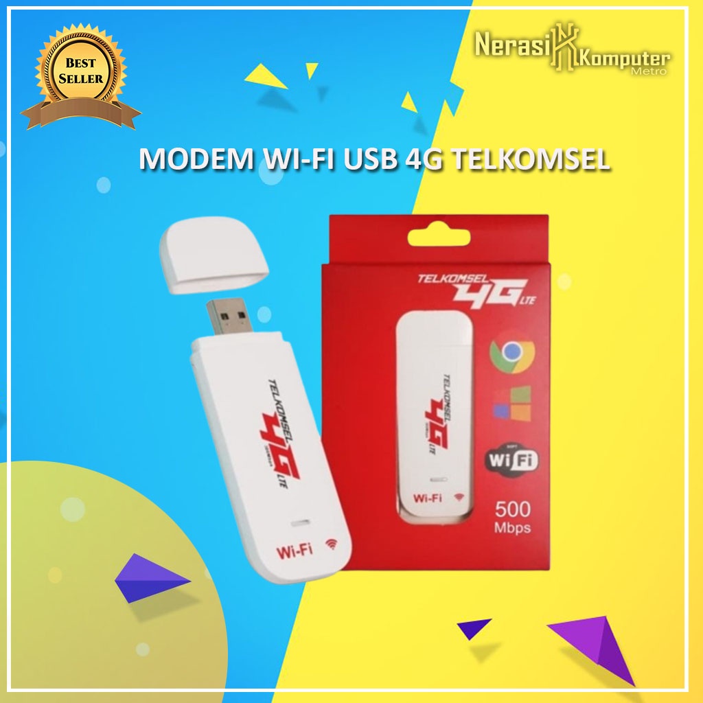 Jual Modem 4g Lte Usb TELKOMSEL Flash 500mbps All Operator Gsm UNCLOCK ...