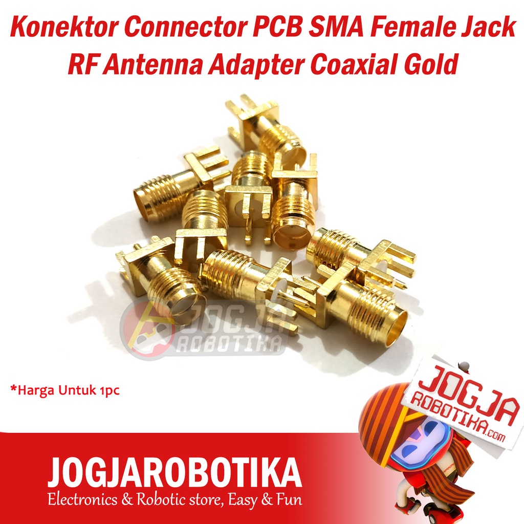 Jual Konektor Connector PCB SMA Female Jack RF Antenna Adapter Coaxial ...