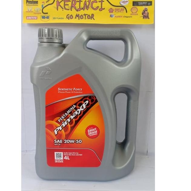 Jual OLI PRIMA XP SAE 20W-50 4L PERTAMINA - OLI MESIN BENSIN PRIMA XP ...