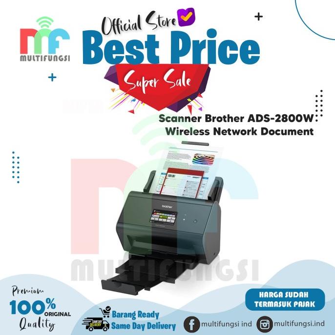 Jual Scanner Brother ADS-2800W Wireless Network Document Scanner ...