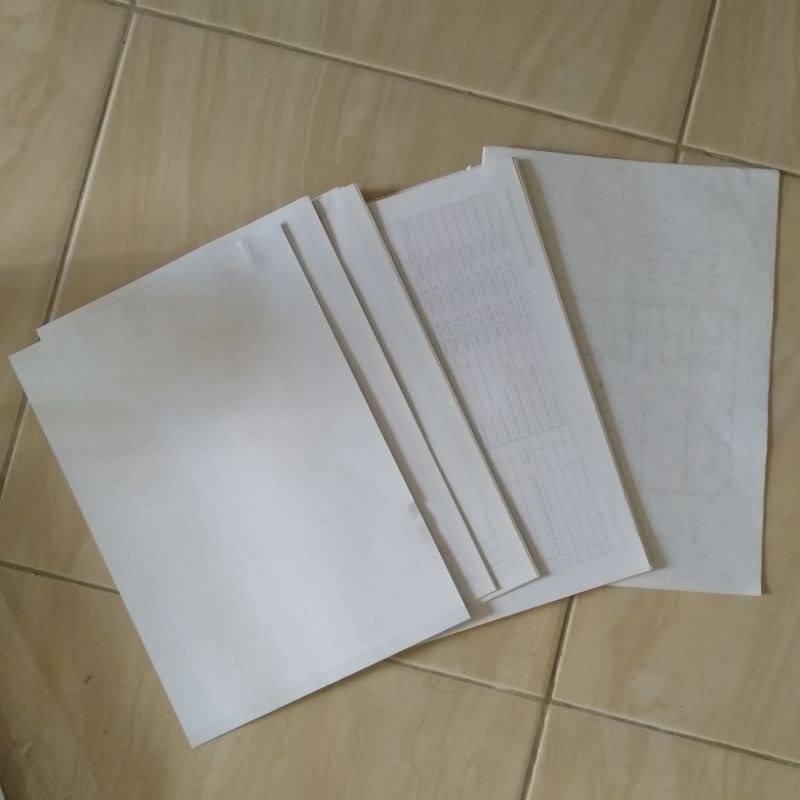 Jual Kertas HVS Bekas Satu Sisi Kosong ( 100 GRAM / 1 ONS ) A4 F4 Draft ...
