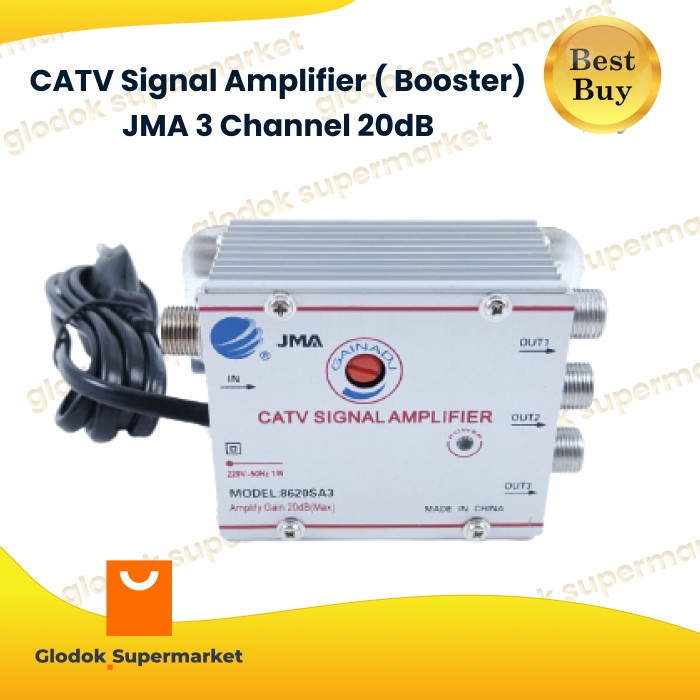 Jual Penguat Sinyal Catv Signal Amplifier ( Booster ) Jma 3 Channel ...