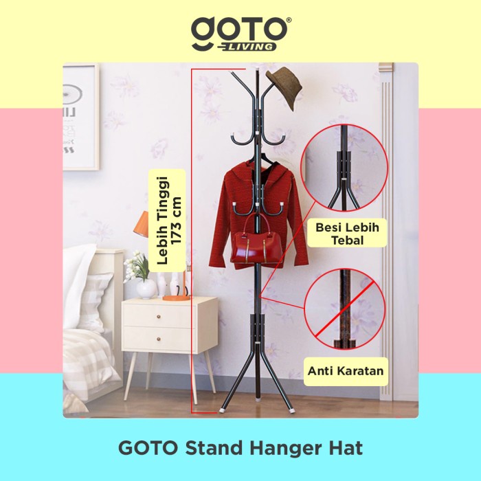 Jual STAND HANGER GANTUNGAN BAJU TAS TOPI GANTUNGAN TIANG BERDIRI ...
