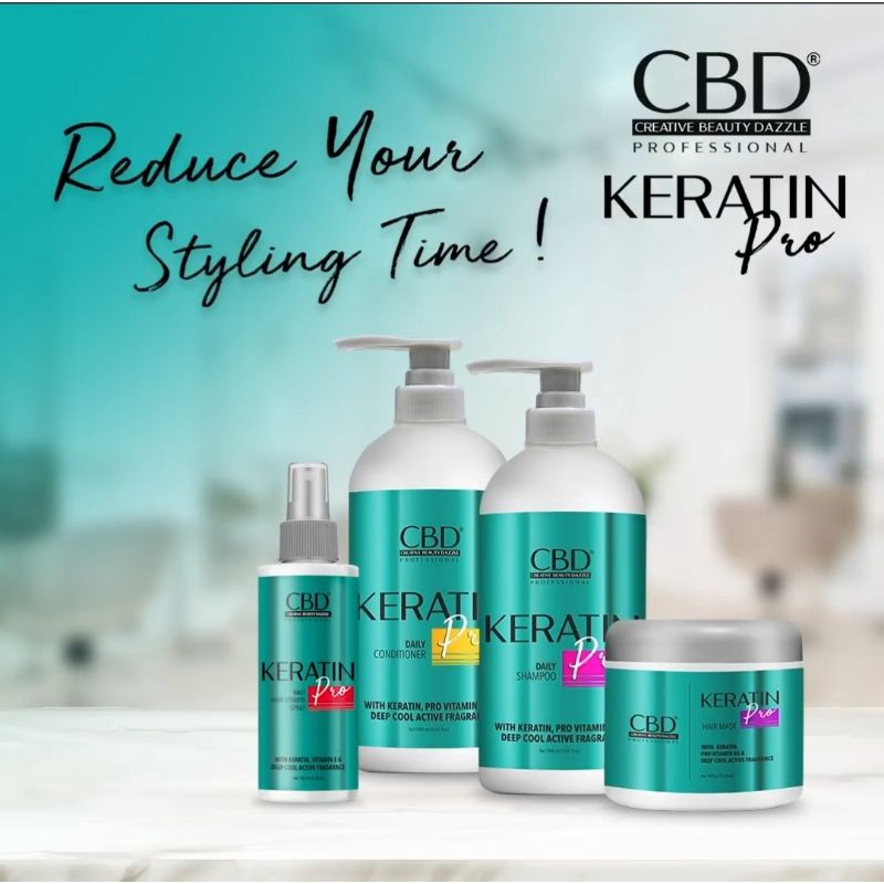 Jual CBD professional keratin Pro Series Daily Treatment / Aura Kirana ...