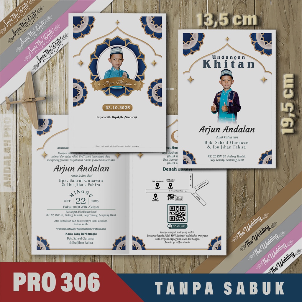 Jual Pro 306 Khitan / Khitanan - Cetak Undangan Tema Muslim / Islami ...