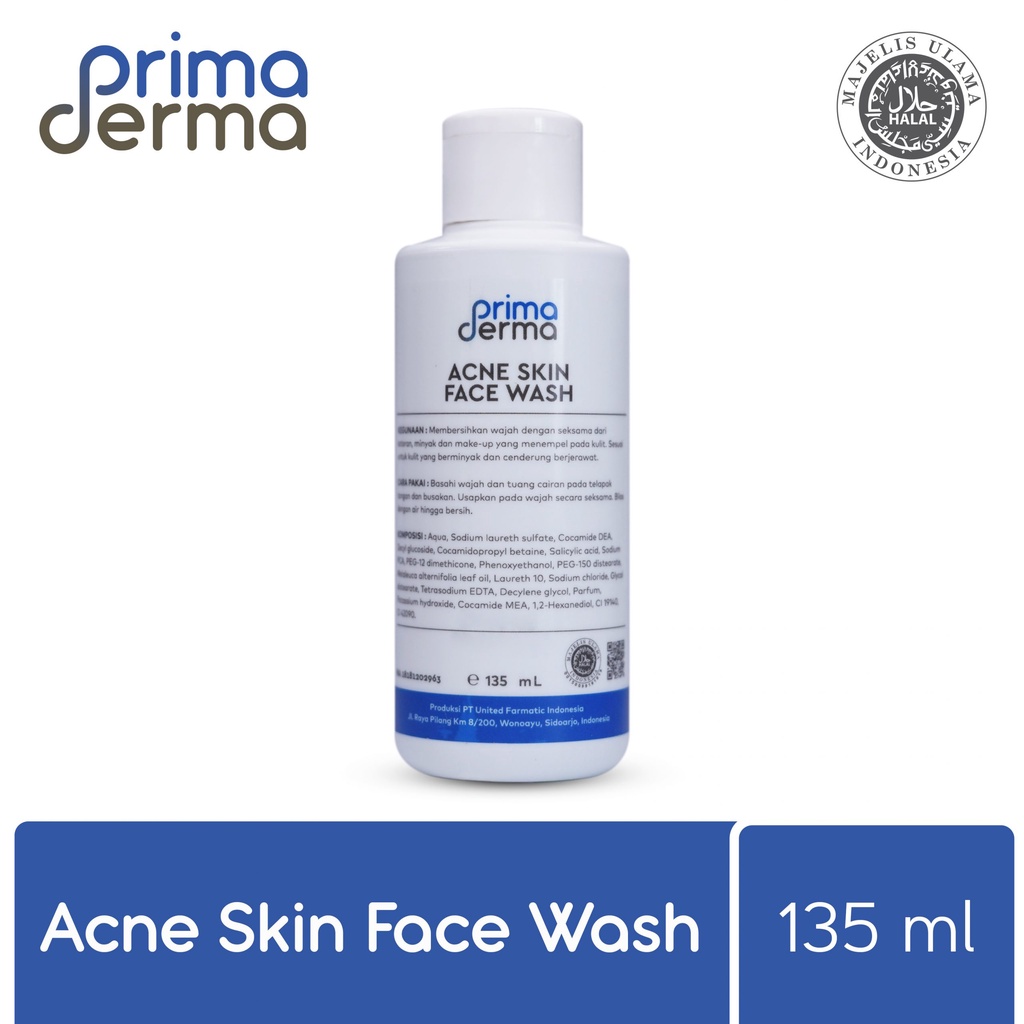 Jual Primaderma Acne Skin Face Wash 135ml | Shopee Indonesia
