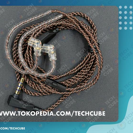 Jual Kabel KZ Cable KZ Upgrade Copper Silver Type C ZSN Pro ZS10 Mic ...