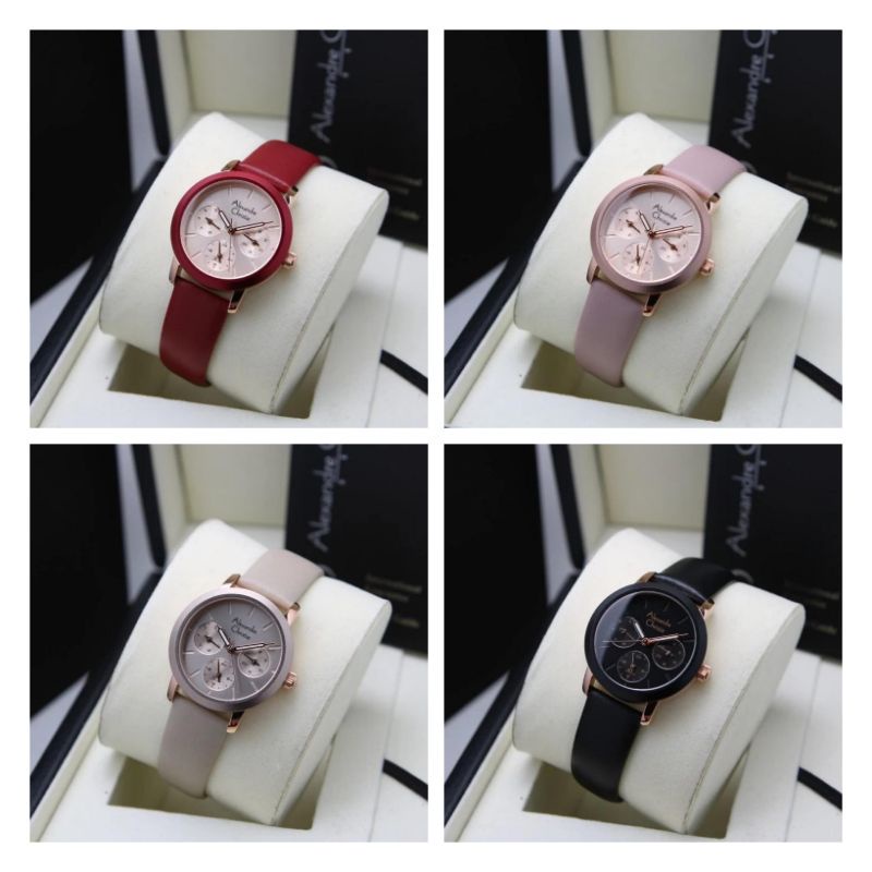 Jual JAM TANGAN ALEXANDRE CHRISTIE WANITA AC 2A25 KULIT ORIGINAL ...