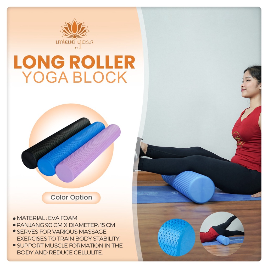 Jual Foam Roller Block / Foam Roller Block 90cm / Eva Foam Roller Block Yoga / Roller Block Yoga ...