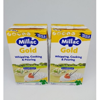 Jual Millac Gold Whipping Cooking Cream 1 liter Free Bubble Wrap dan ...