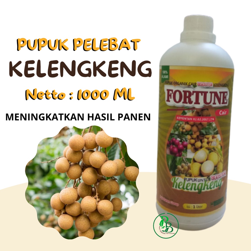 Jual Pupuk Booster Organik untuk kelengkeng biar cepat berbuah, FORTUNE Nutrisi cair 1 L ...
