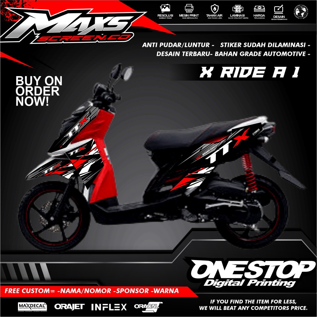 Jual Decal Sticker Full Body X Ride - Sticker Full Body X Ride DESAIN ...