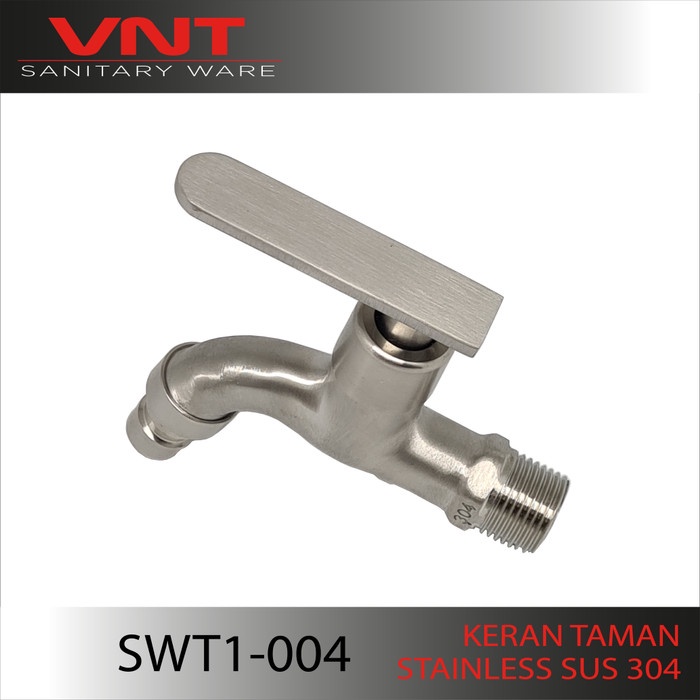 Jual VNT Kran Air Taman Stainless SUS 304 SWT1-004 Keran Tembok Engkol Mesin cuci | Shopee Indonesia