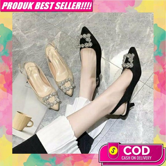 Jual Sendal Haihils Heals Hak Tahu Gesper Pesta Wanita Remaja Dewasa ...