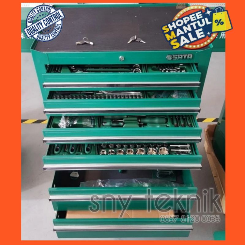 Jual Tool Kit/Box Set 7 Susun 246 pcs - SATA Lemari Kunci Perkakas 7 Laci | Shopee Indonesia