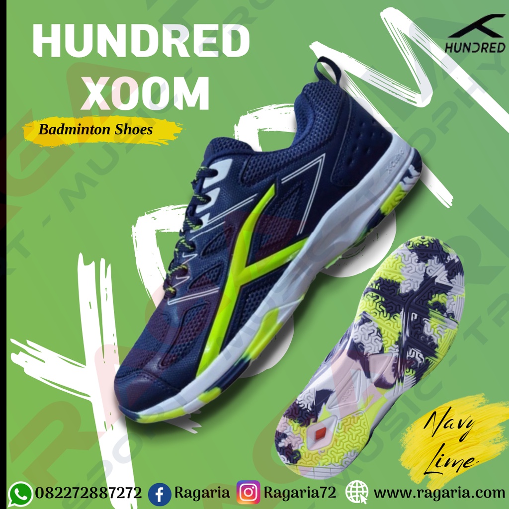 Jual Sepatu Badminton Hundred Xoom Hndrd | Shopee Indonesia