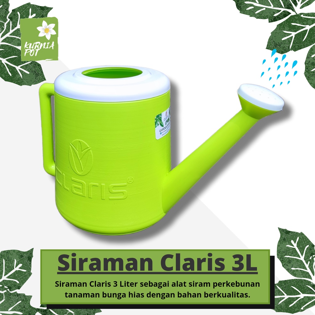 Jual Siraman Bunga CLARIS Alat Teko Penyiram Siram Air Tanaman 3 Liter ...