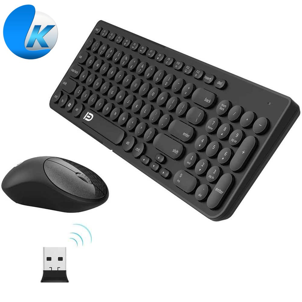 Jual FD Wireless Keyboard Mouse Combo Ergonomis 2.4GHz - IK6630 [ Kafii ...