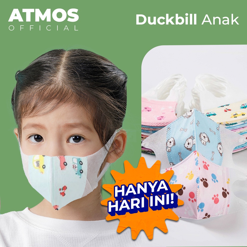 Jual Masker Anak Duckbill isi 10, 20 & 50 pcs Mix Motif - Masker Anak ...