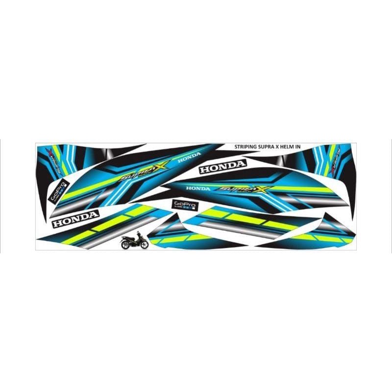 Jual STRIPING MOTOR HONDA SUPRA X 125 HELM IN GRAFIS / STIKER LIS ...