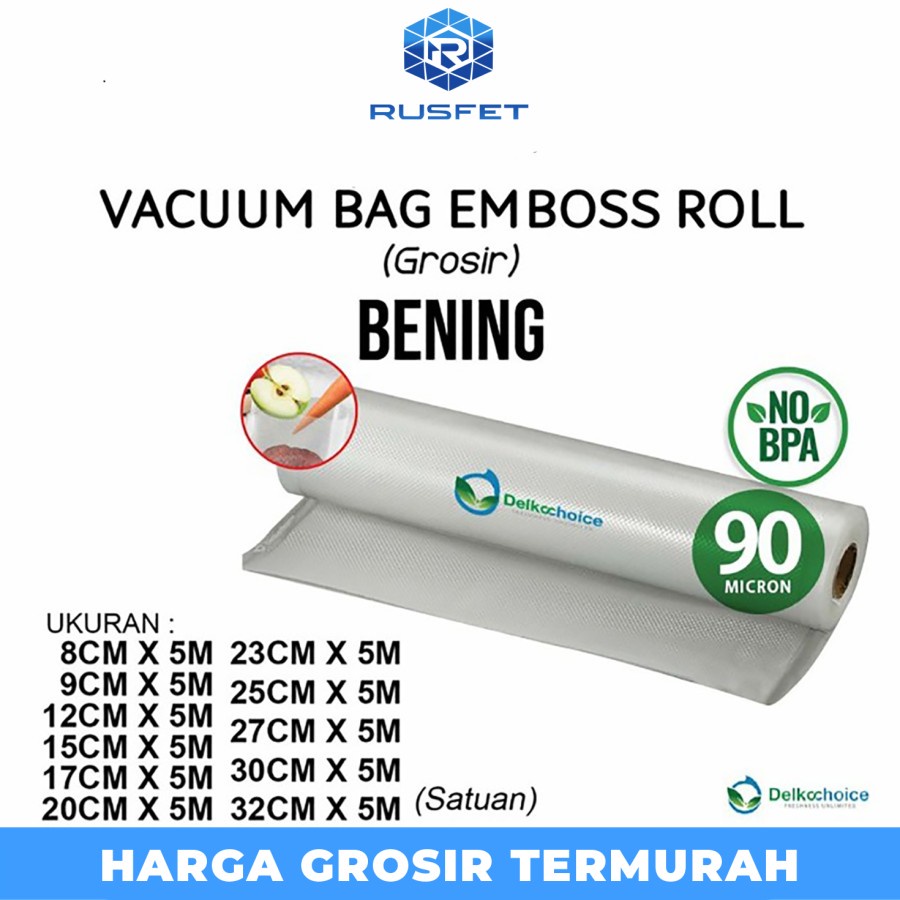 Jual Plastik Vacuum Emboss Roll 5 Meter Vakum Embossed Roll Satuan ...