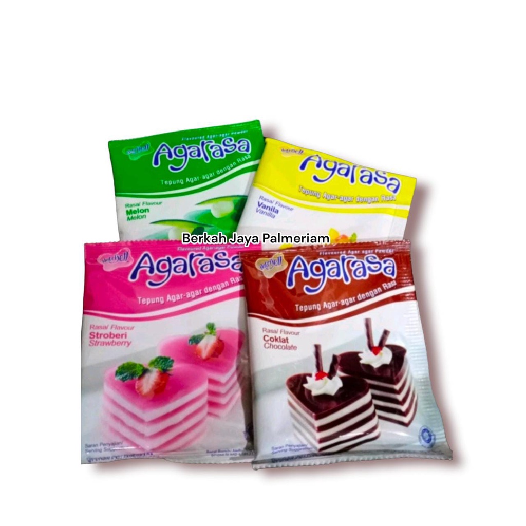 Jual Nutrijell - Agarasa Tepung Agar - Agar Rasa Coklat(22G) Vanilla ...