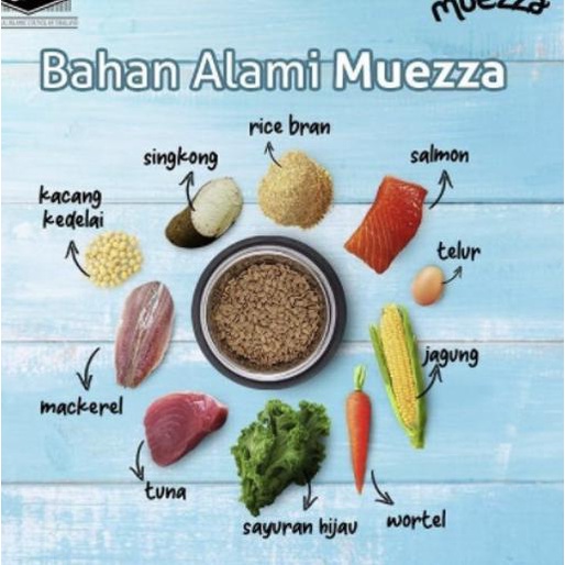 Jual Makanan Kucing Kering - Tuna Flavor - Muezza Cat food | Shopee ...