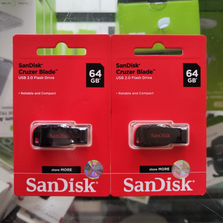 Jual SANDISK FLASHDISK USB 2.0 64GB 64 GB CRUZER BLADE CZ50 GARANSI RESMI | Shopee Indonesia